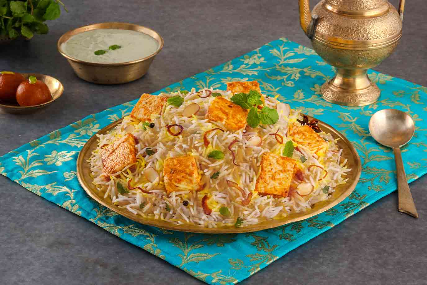 Order Hyderabadi Zaikedaar Paneer Spicy Paneer Biryani Serves 2 online ... Order Hyderabadi Zaikedaar Paneer Spicy Paneer Biryani Serves 2 online ...